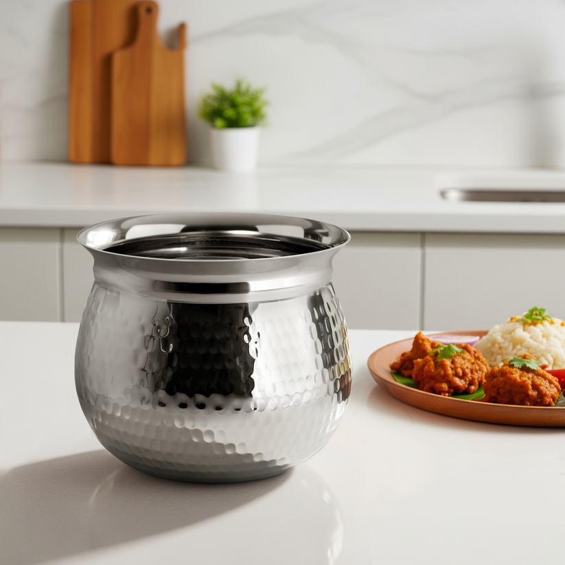 Hammered Madrasi Handi – Embassy Kitchenware