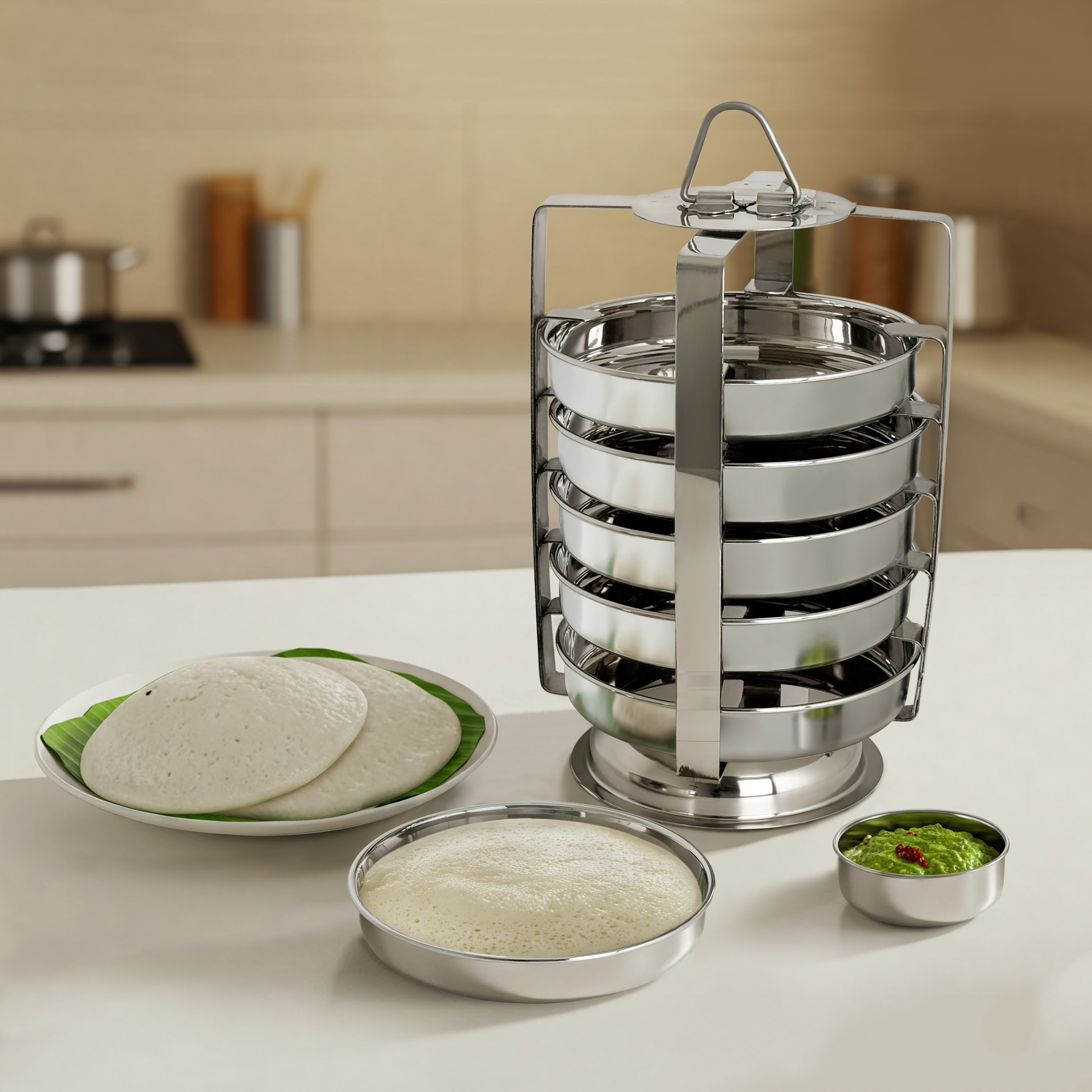 Plate Idly Stand (6 Plates) – Embassy Kitchenware